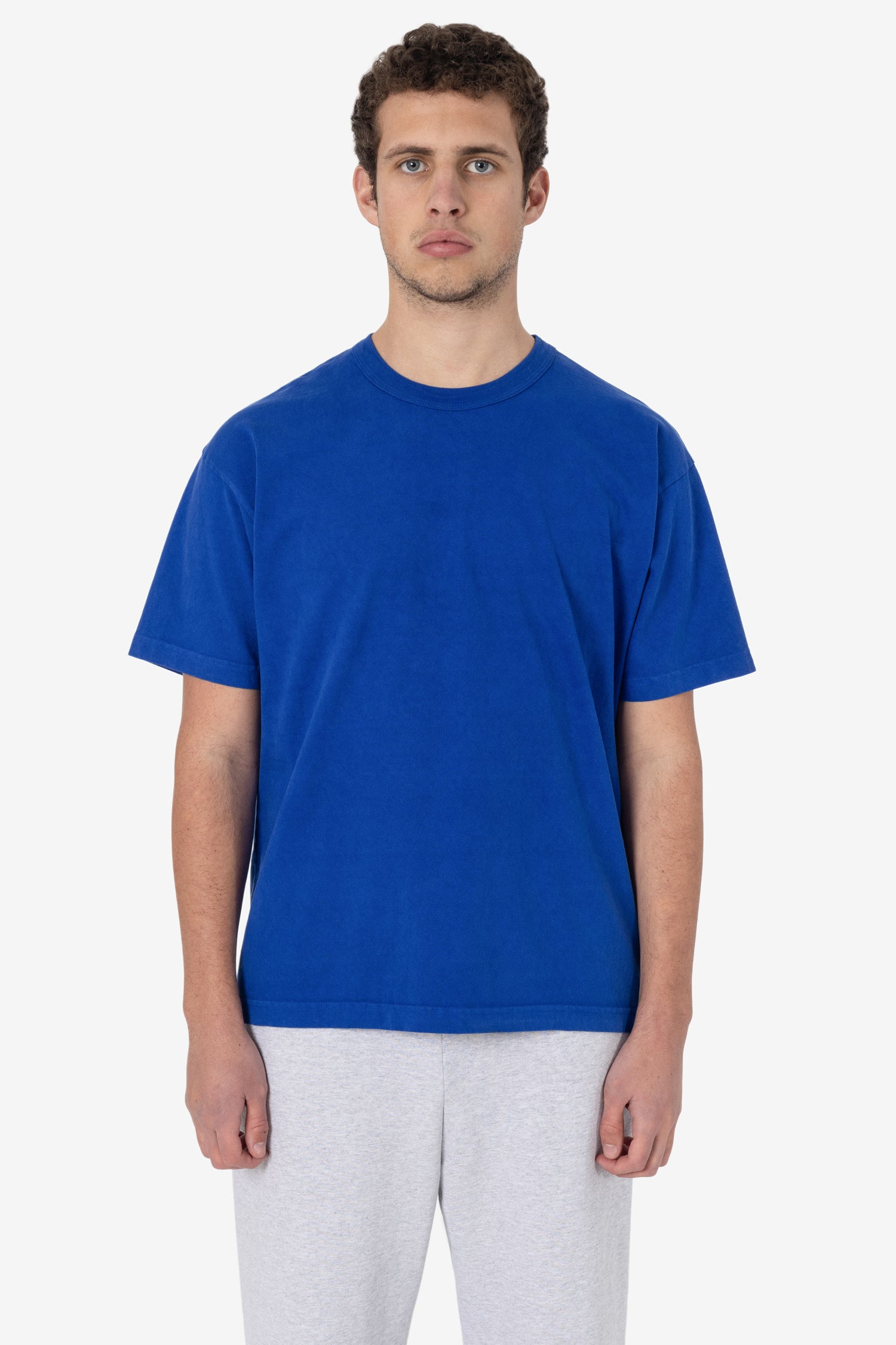 1203GD - Short Sleeve Binding Garment Dye T-Shirt – Los Angeles Apparel