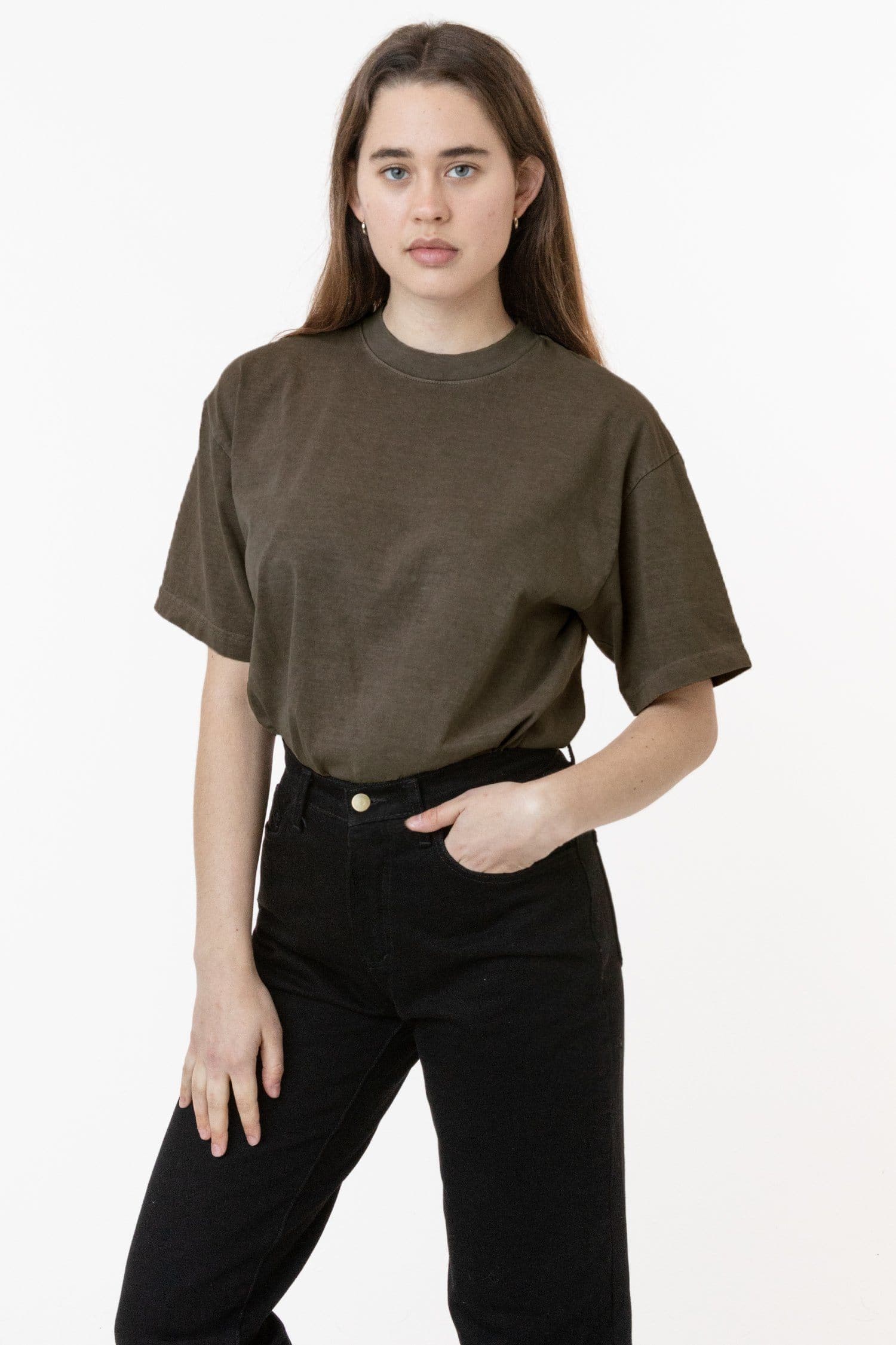 The 1801 - 6.5oz Garment Dye Crew Neck T-Shirt (Pigment Dye) – Los ...