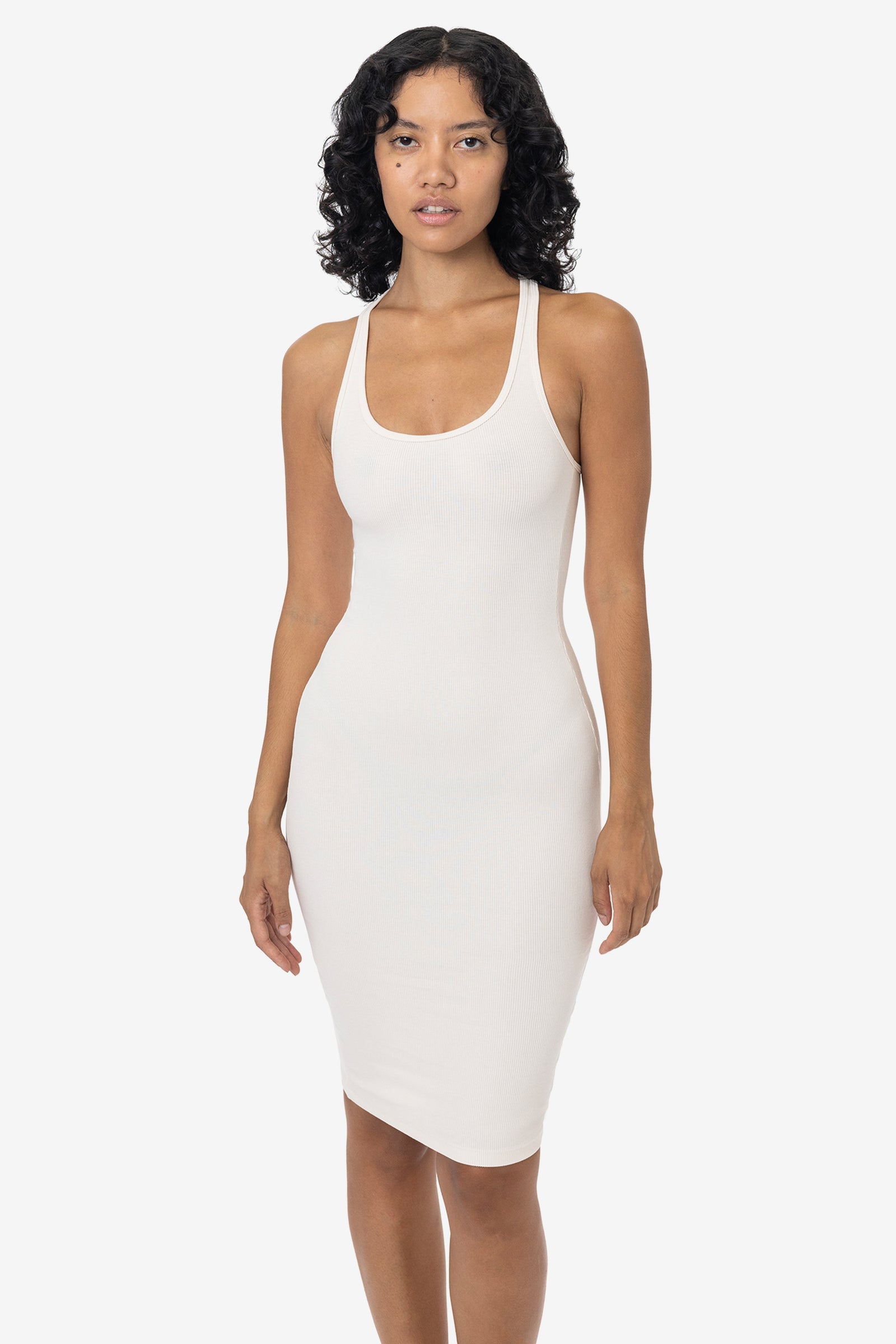 3386GD - Heavy 2x1 Rib Racerback Dress – Los Angeles Apparel