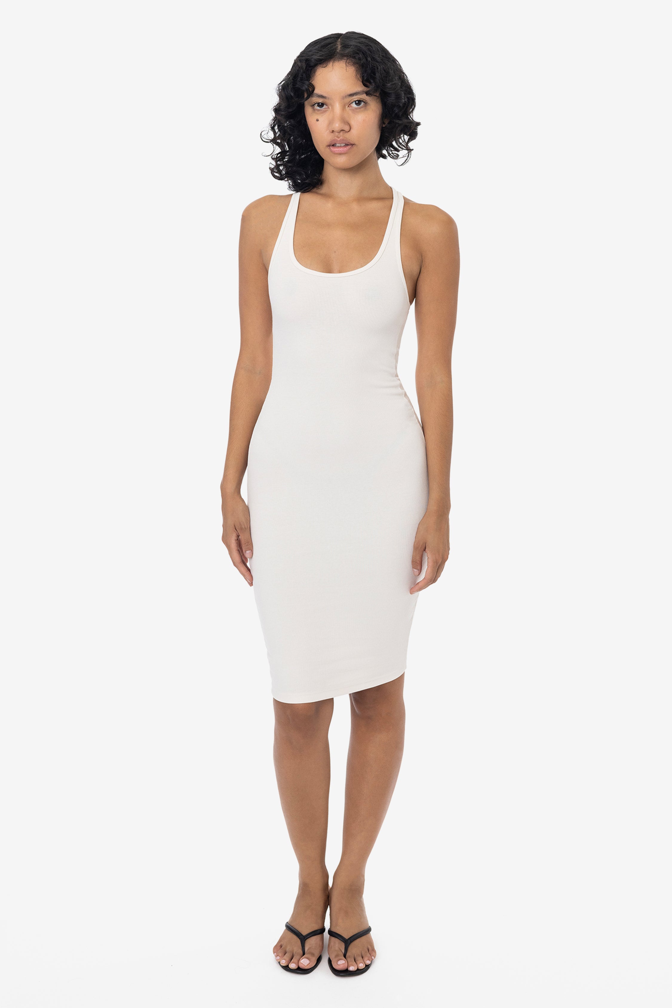 3386GD - Heavy 2x1 Rib Racerback Dress – Los Angeles Apparel