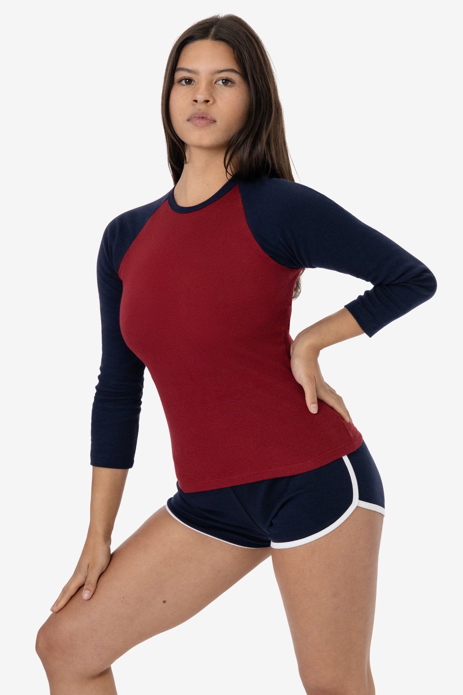 43053 - Baby Rib Long Sleeve Raglan – Los Angeles Apparel
