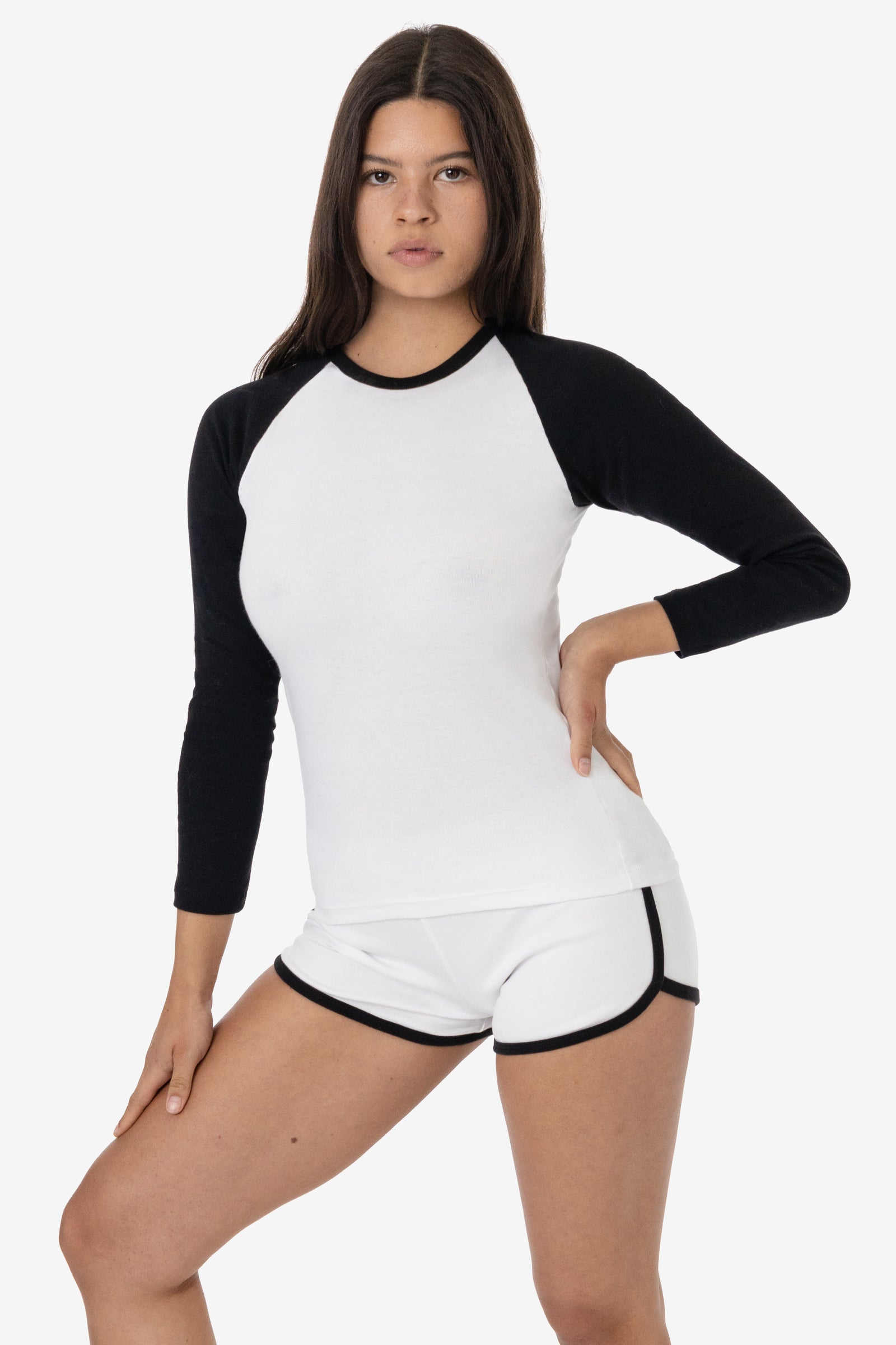 43053 - Baby Rib Long Sleeve Raglan – Los Angeles Apparel