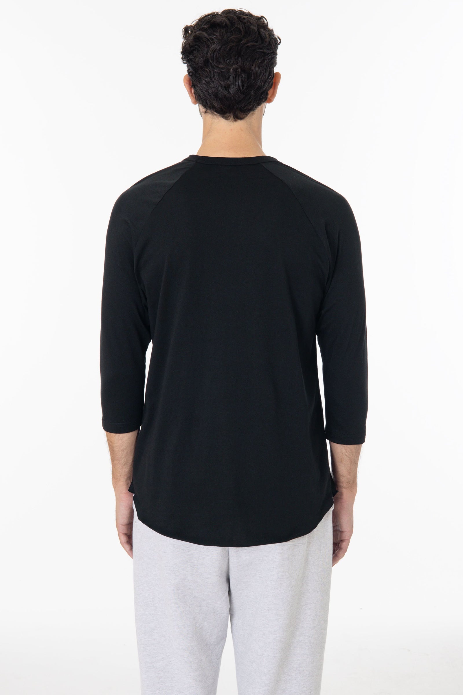 FF53 - 3/4 Sleeve Poly Cotton Raglan – Los Angeles Apparel