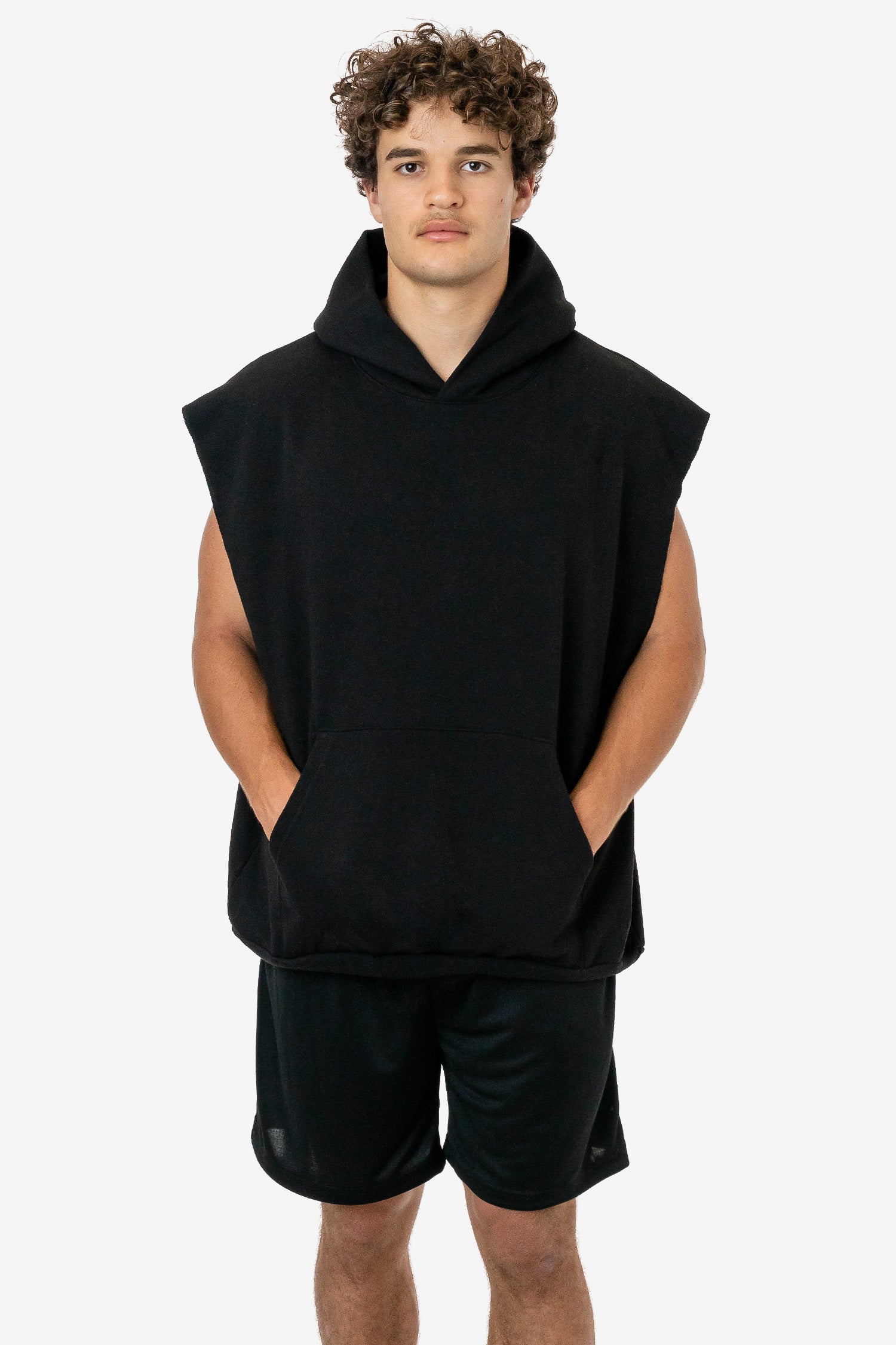 HF08 - Heavy Fleece Sleeveless Hoodie (Piece Dye) – Los Angeles Apparel