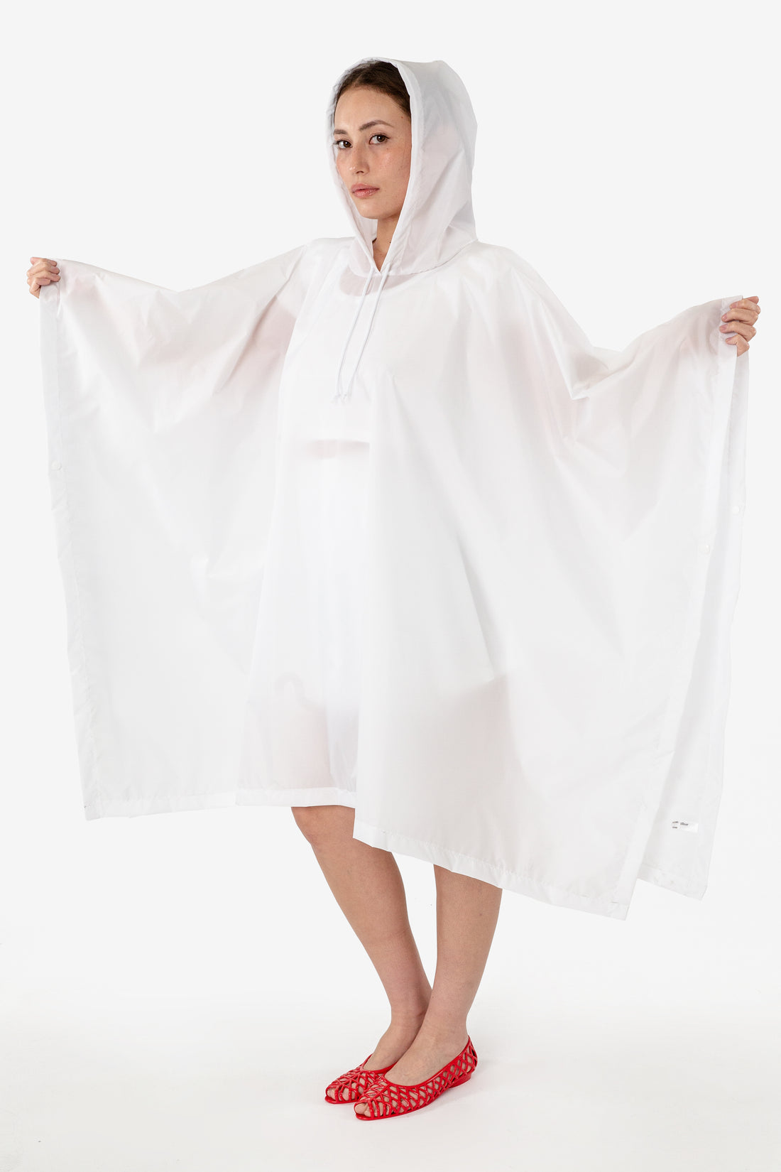 RNF419 - Hooded Nylon Rain Poncho – Los Angeles Apparel