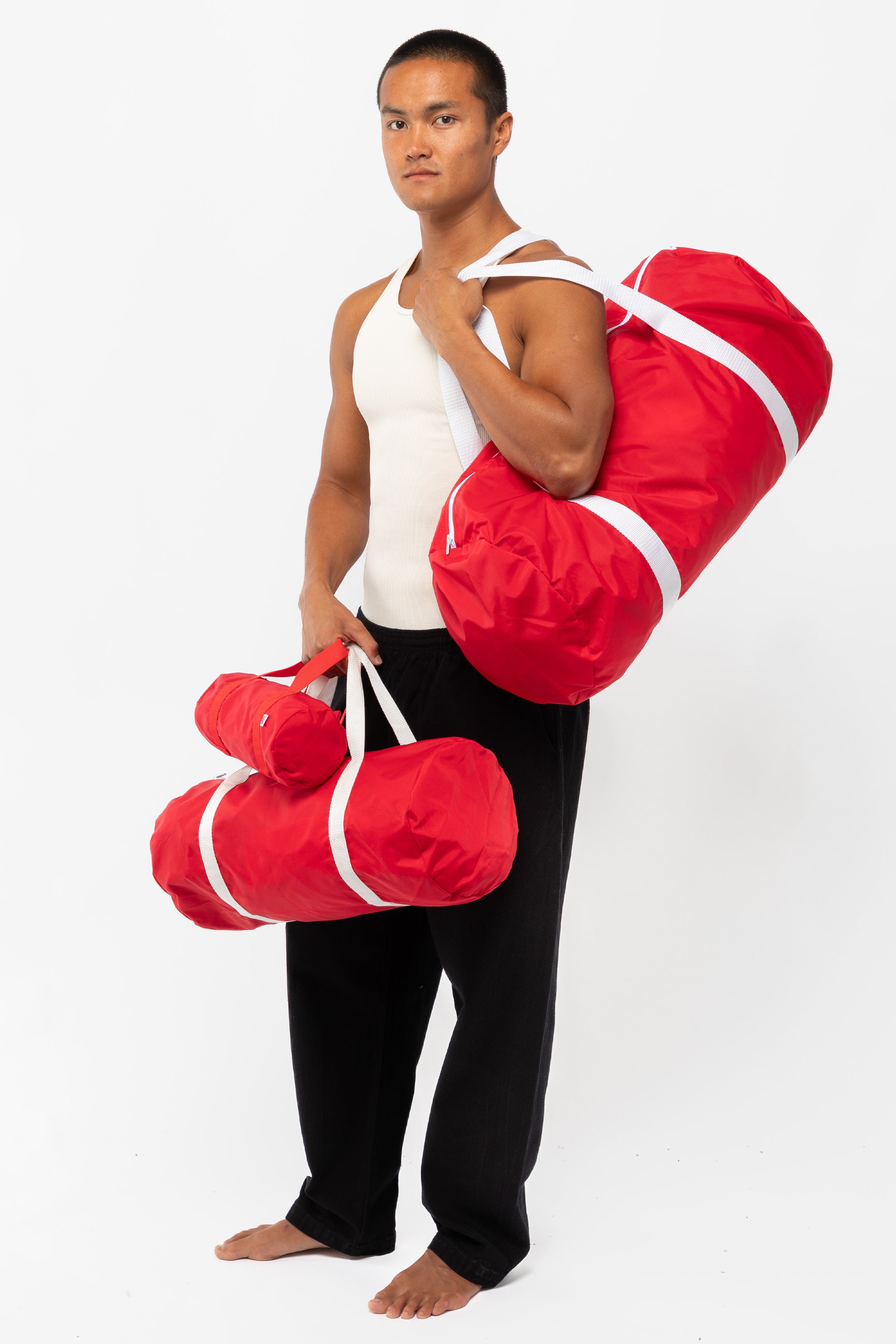 RNB563 - Nylon Pack Cloth Weekender Bag – Los Angeles Apparel