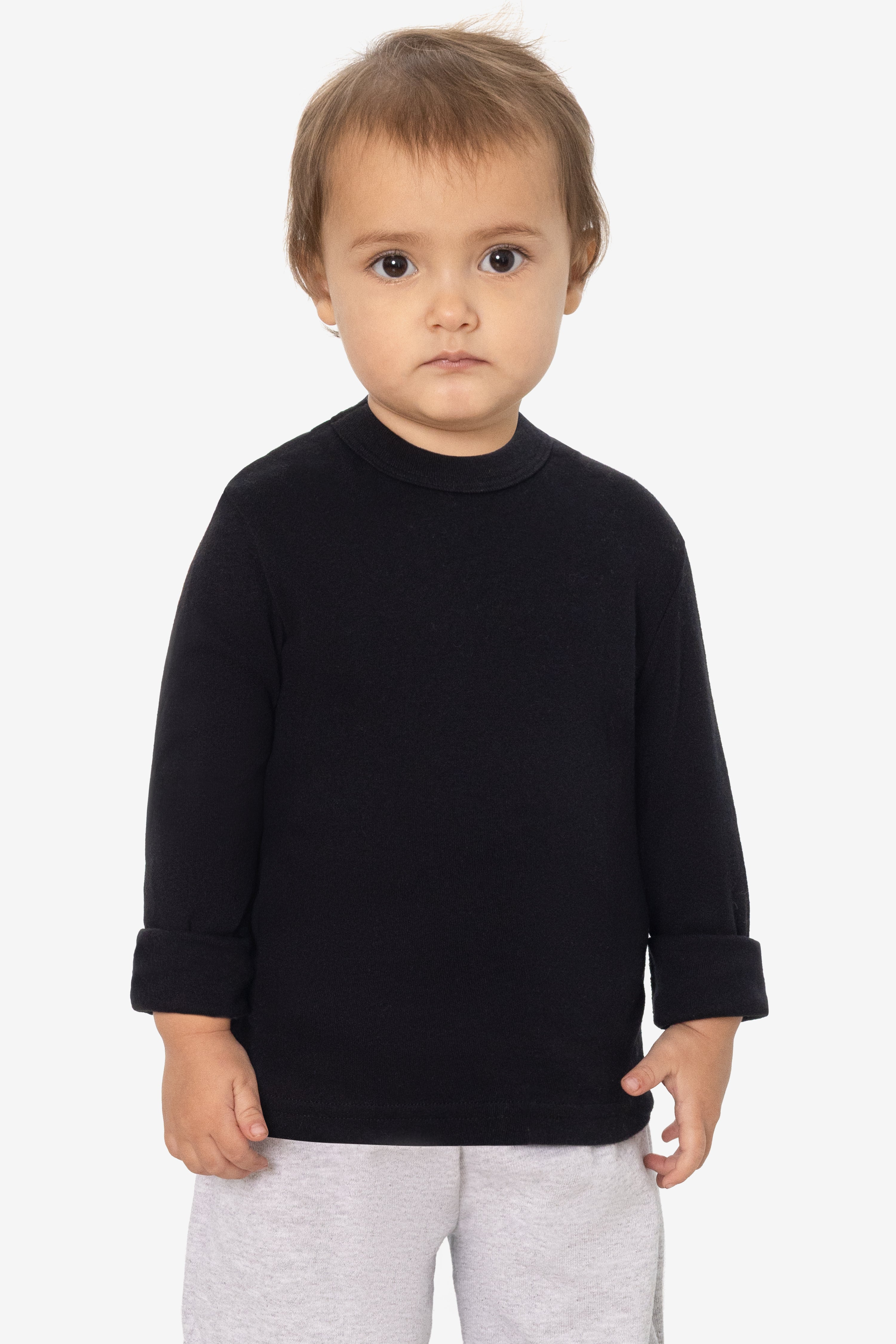 41007 - Toddler L/S Baby Rib T – Los Angeles Apparel