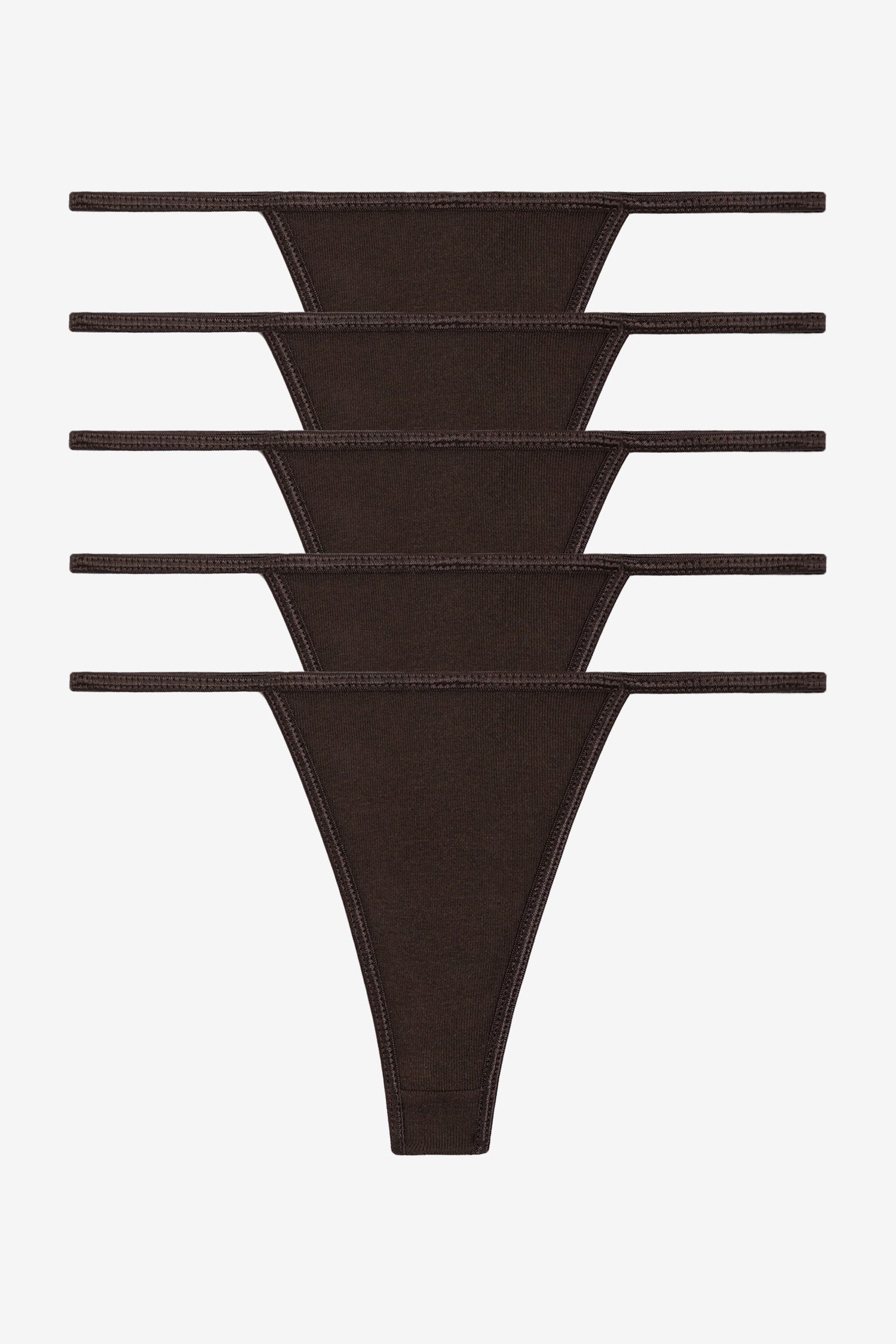 43013-5PK - 5 Pack Baby Rib Thong – Los Angeles Apparel