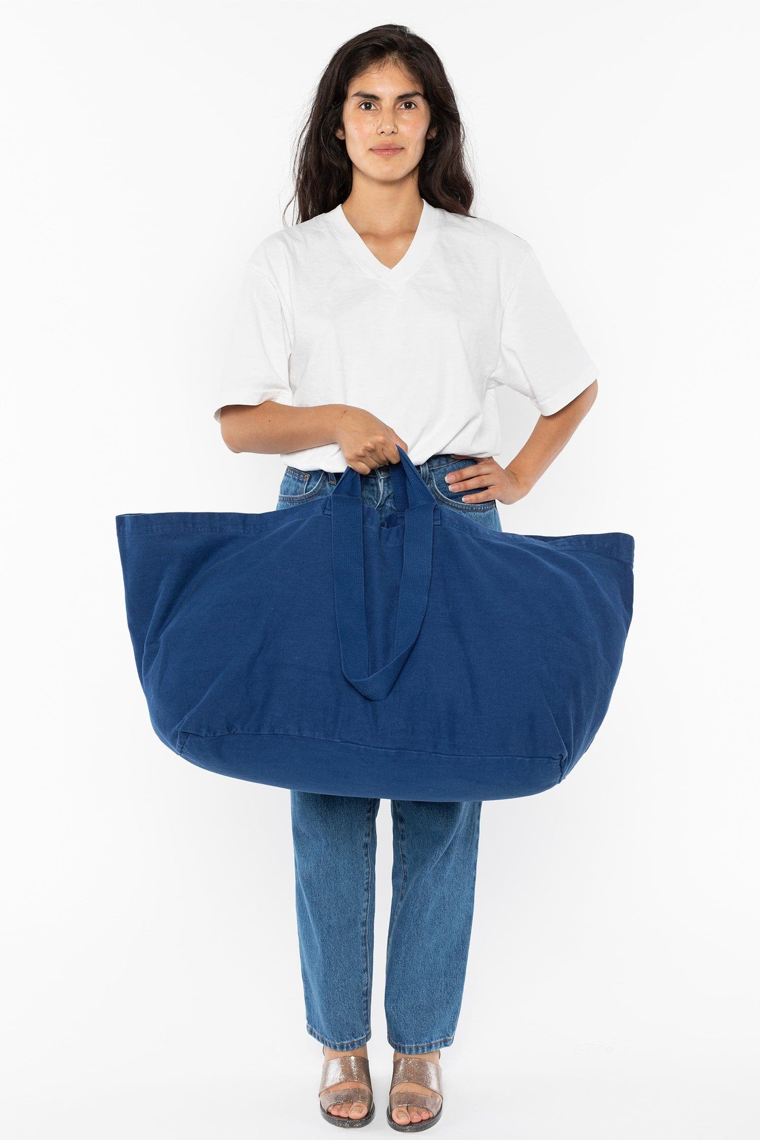 BD12 - Bull Denim Oversized Bag – Los Angeles Apparel
