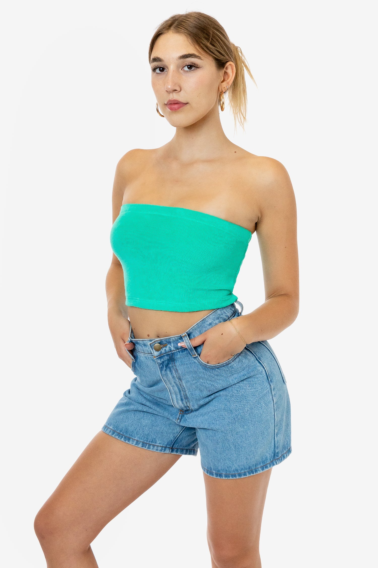 RLT3293 - Loop Terry Tube Top – Los Angeles Apparel