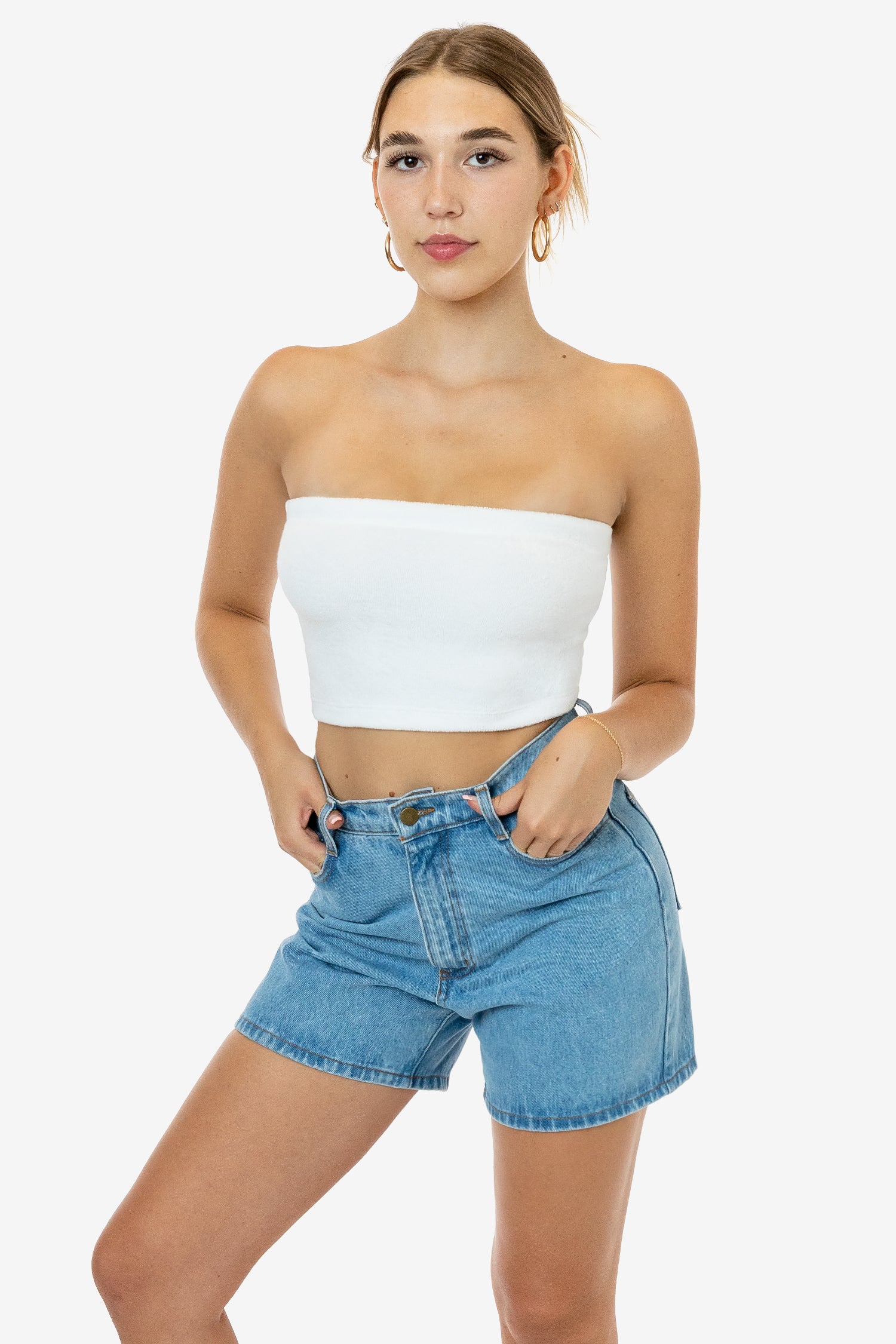 RLT3293 - Loop Terry Tube Top – Los Angeles Apparel