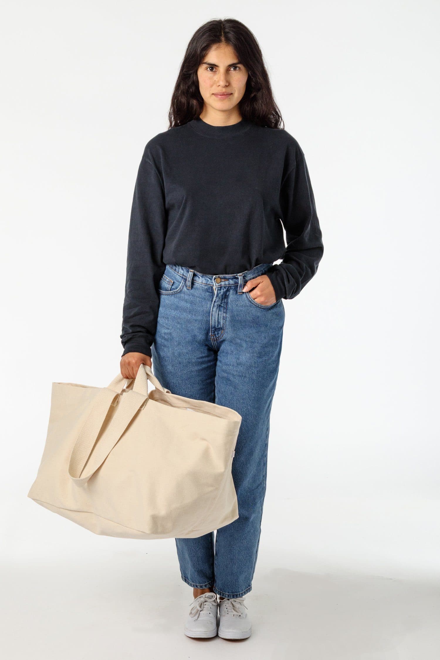 BD12 - Bull Denim Oversized Bag – Los Angeles Apparel
