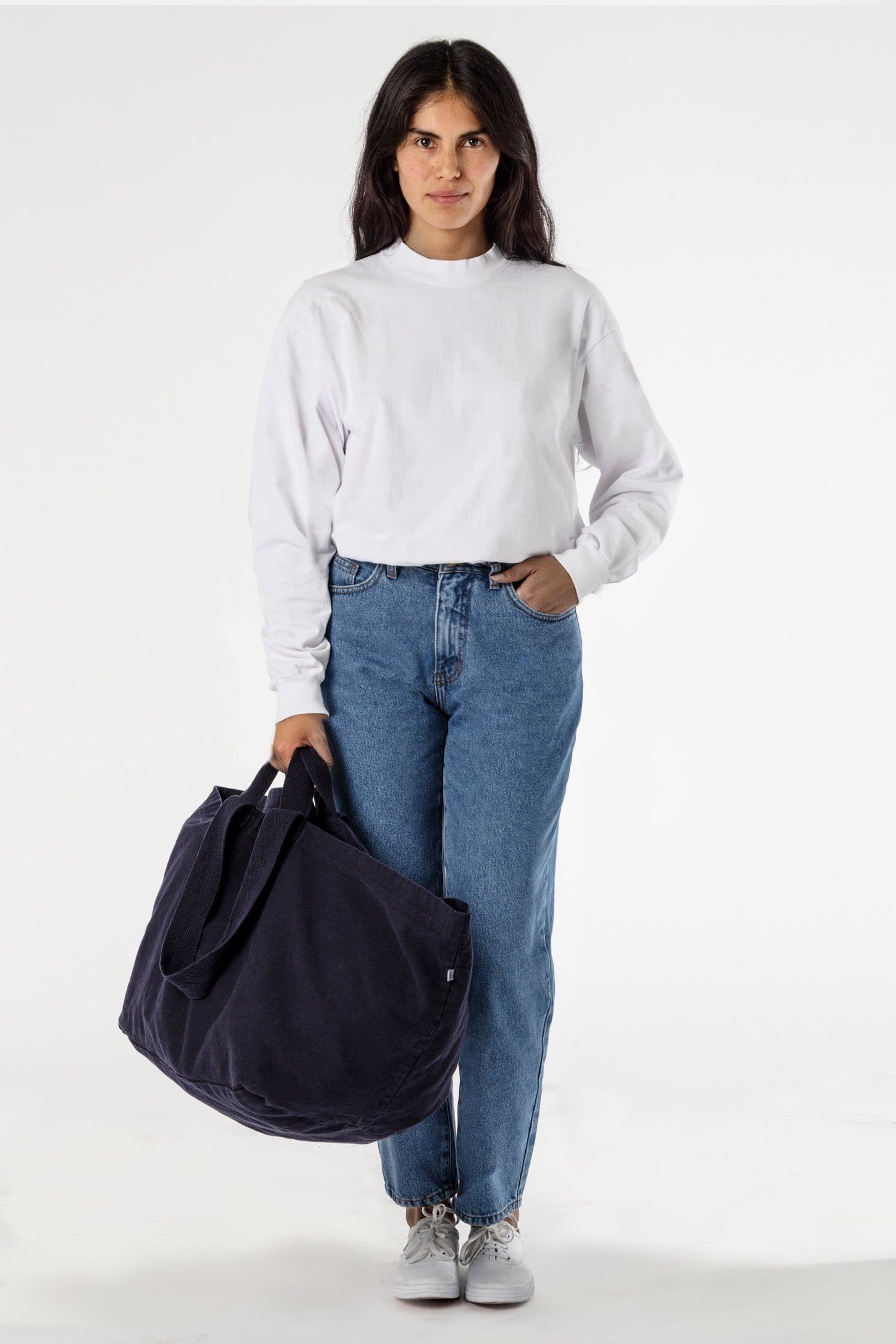 BD12 - Bull Denim Oversized Bag – Los Angeles Apparel